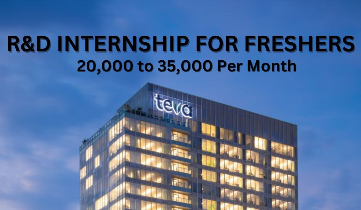 Teva Pharmaceuticals Hiring R&D intern Teva Pharmaceuticals Hiring R&D intern