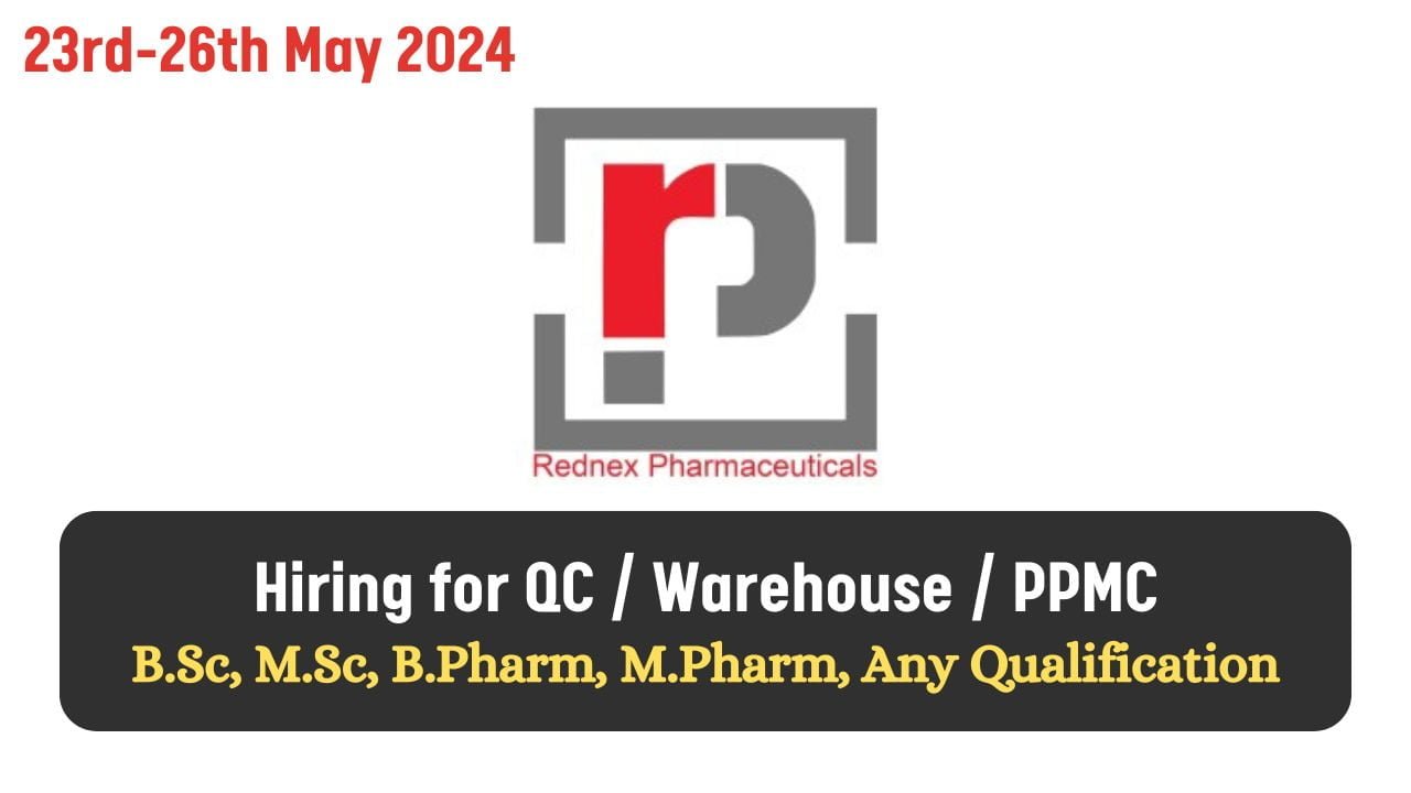 Rednex Pharmaceuticals Hiring for QC / Warehouse / PPMC on 23rd-26th ... Rednex Pharmaceuticals Hiring for QC / Warehouse / PPMC on 23rd-26th ...