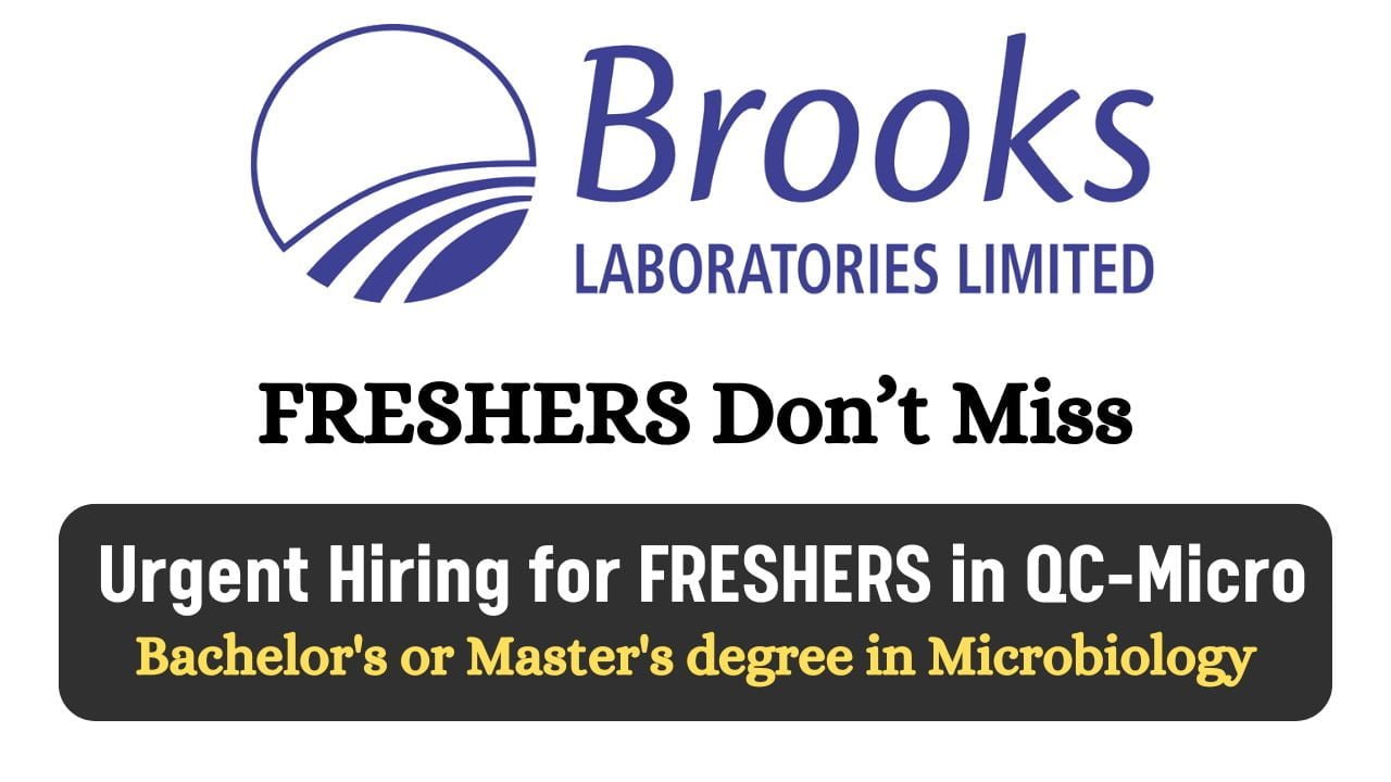 [FRESHERS] Brooks Steriscience Hiring for QC-Micro for Bachelor's or ...