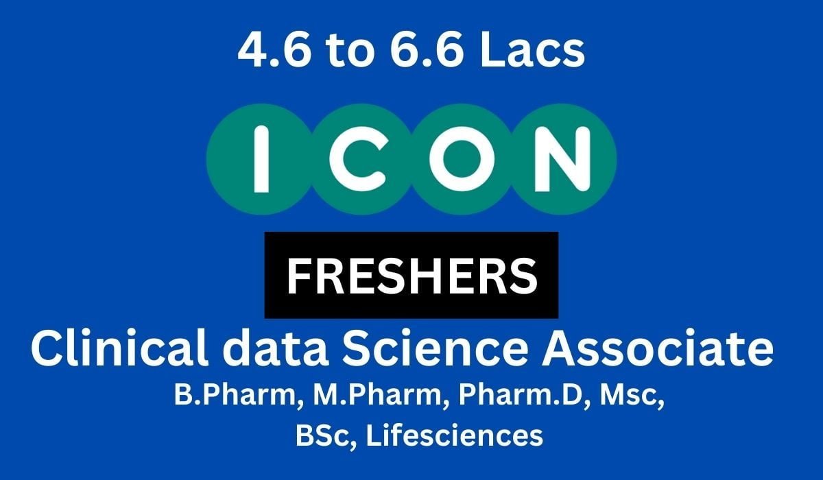 Freshers | Icon Hiring Clinical data Science Associate