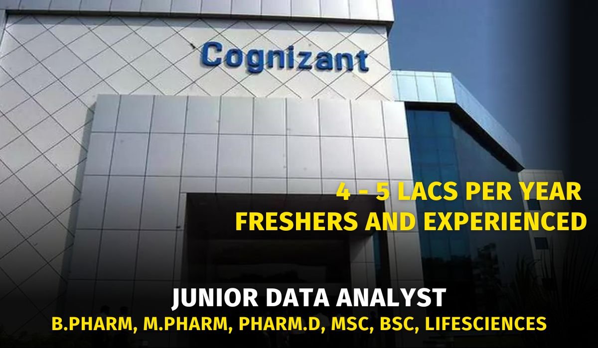 Fresher | Cognizant Hiring Junior Data Analyst Fresher | Cognizant Hiring Junior Data Analyst