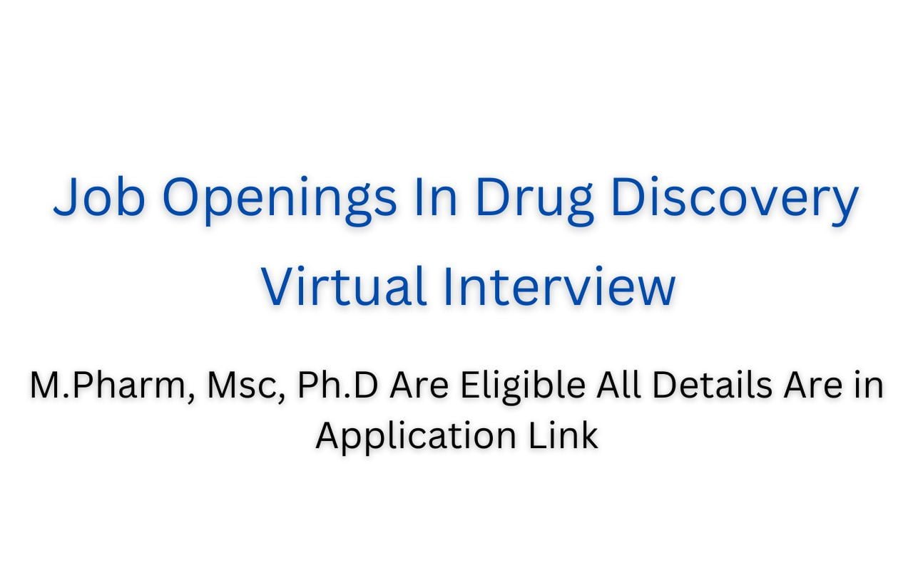 Virtual Interview for Drug Discovery In Leading CRDO