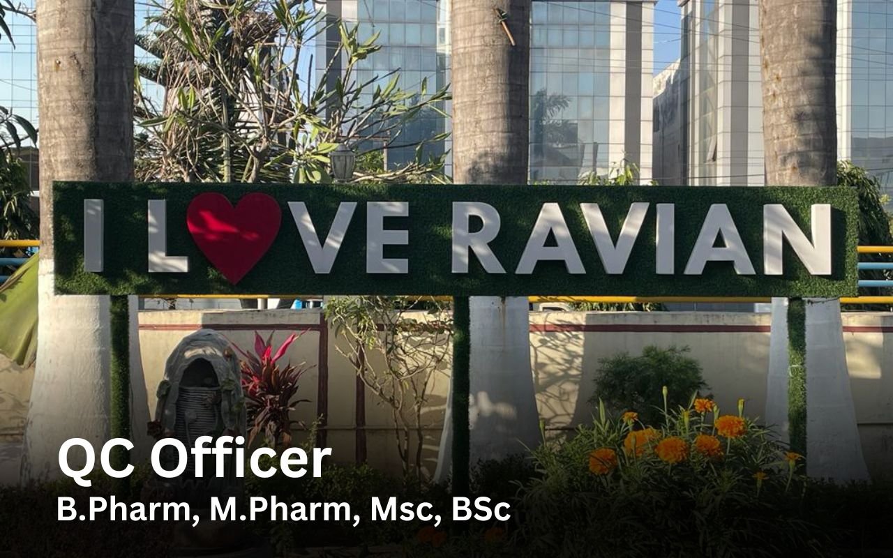 Ravian Lifescience Hiring QC Officer, B.Pharm, M.Pharm, Msc, Bsc Apply Now