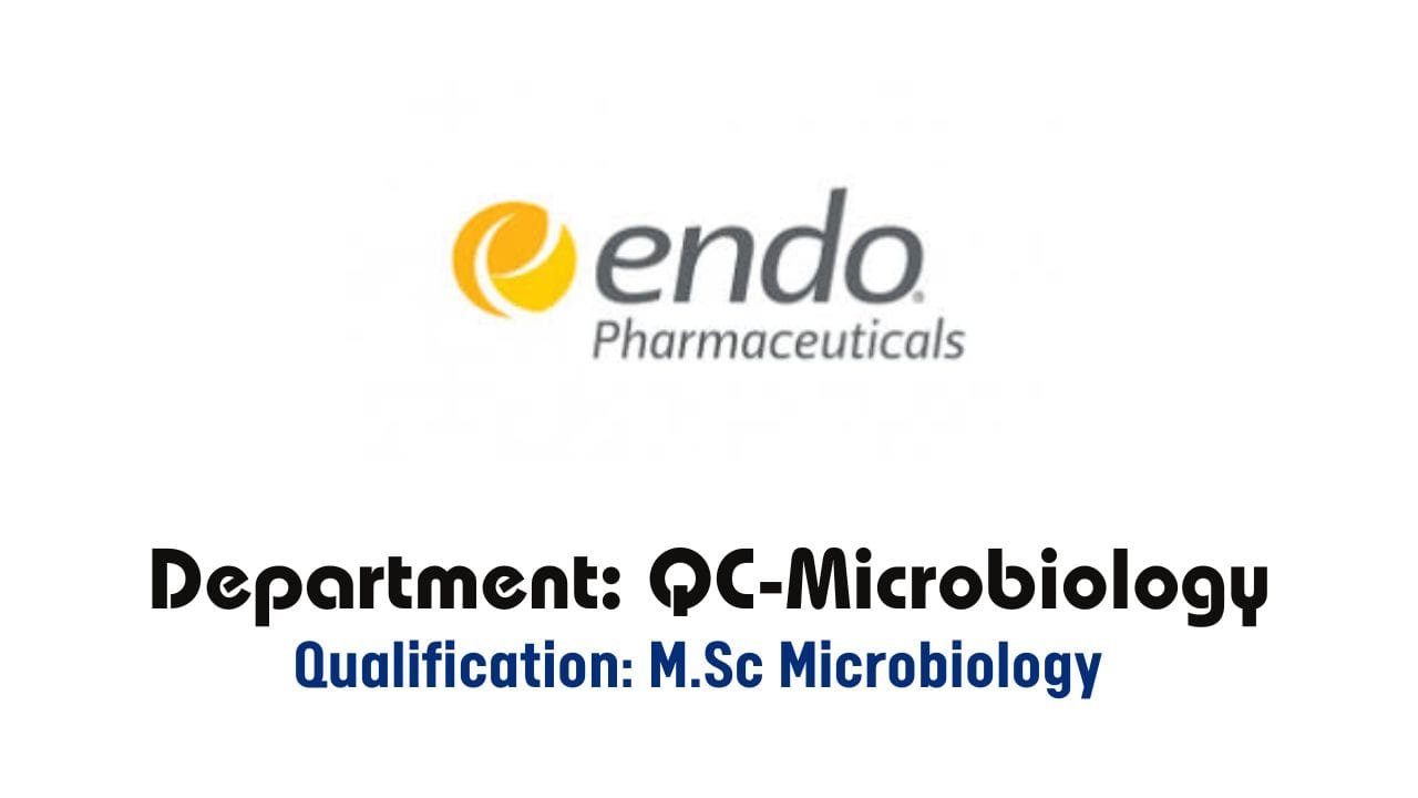 Endo India Par Formulations Hiring for QC-Microbiology