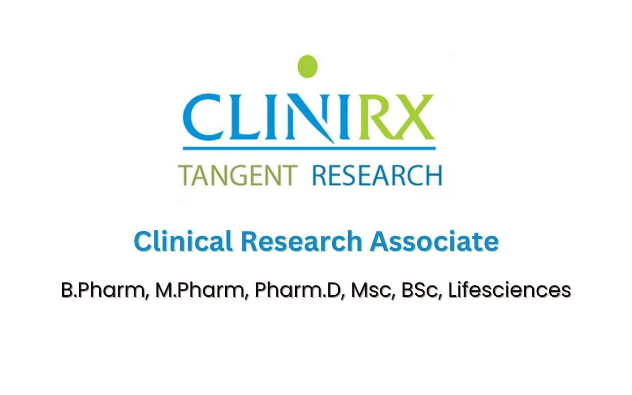 Clinical research Associate needed at CliniRX