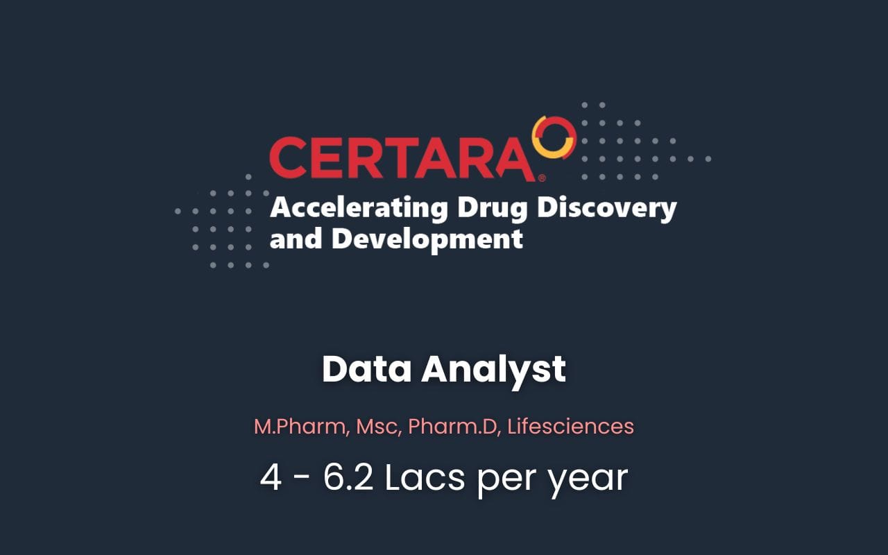 Certara Hiring data Analyst Certara Hiring data Analyst