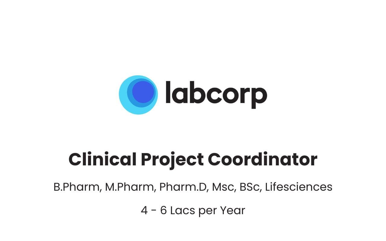 Labcorp Hiring Clinical Project Coordinator