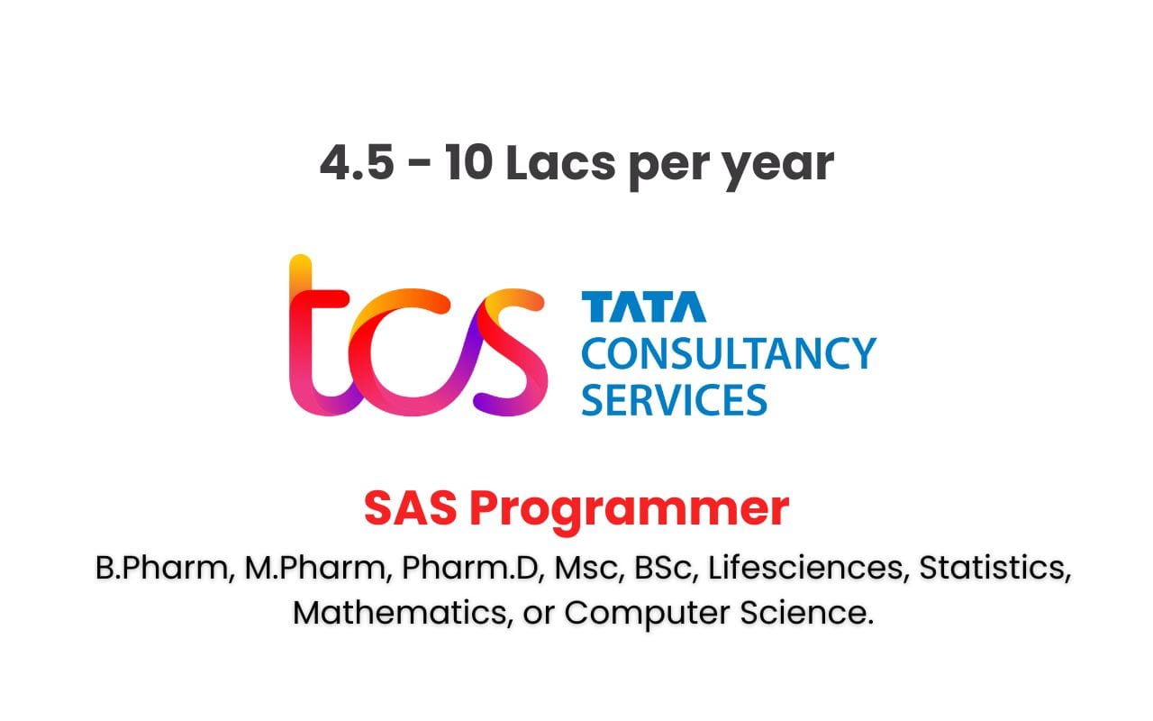 TCS Hiring SAS Programmer TCS Hiring SAS Programmer