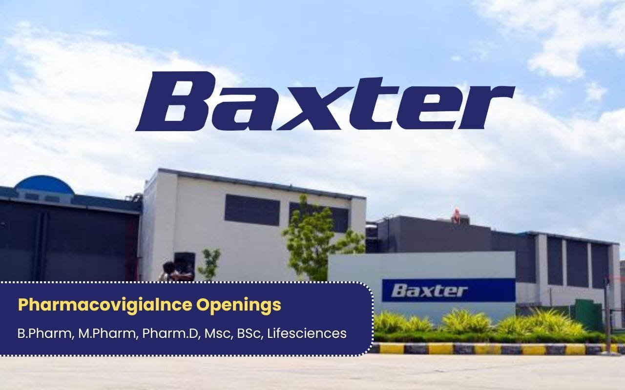 Baxter Hiring for Pharmacovigilance