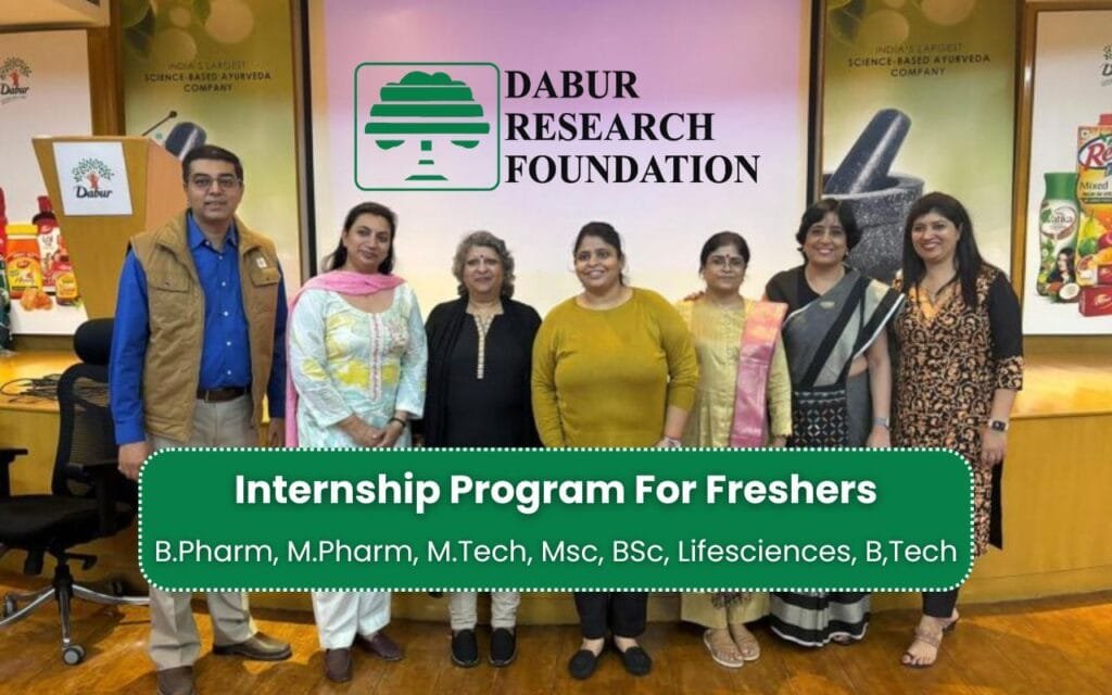 Dabur Research Foundation Paid Internship For Freshers