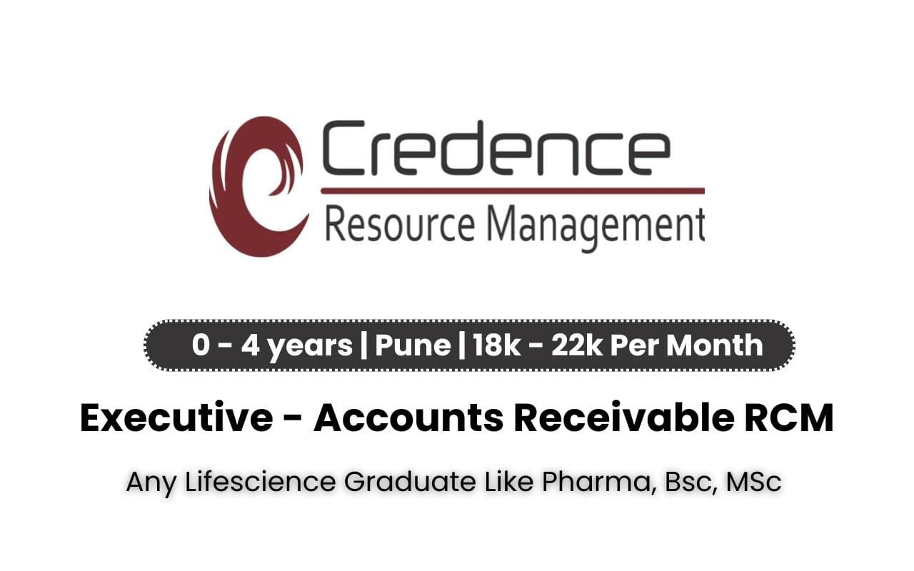 Credence Hiring For RCM in Pune Apply fast