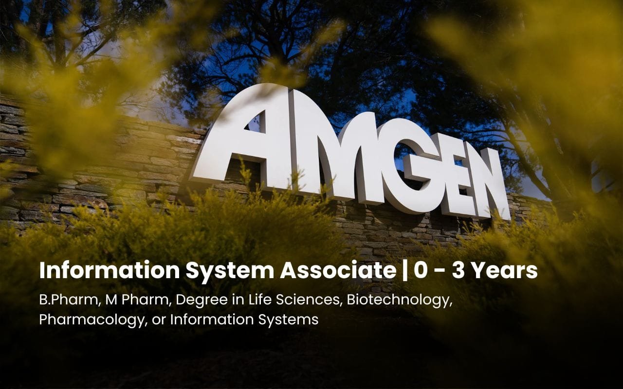 Amgen Hiring Freshers in Information Systems