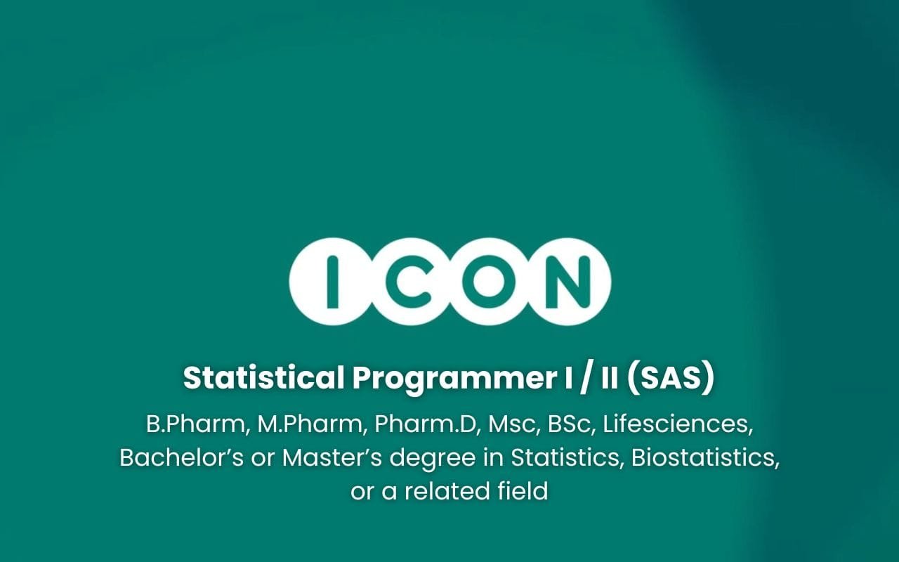 Statistical Programmer I / II Job Opening at ICON plc – Apply Now!