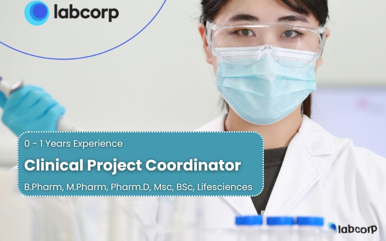 Labcorp Hiring Freshers as Clinical Project Coordinator