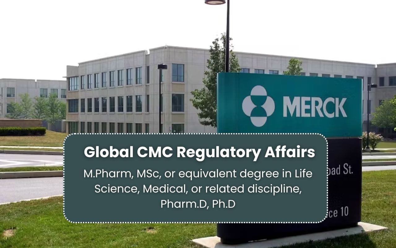 Global CMC Regulatory Specialist At Merck