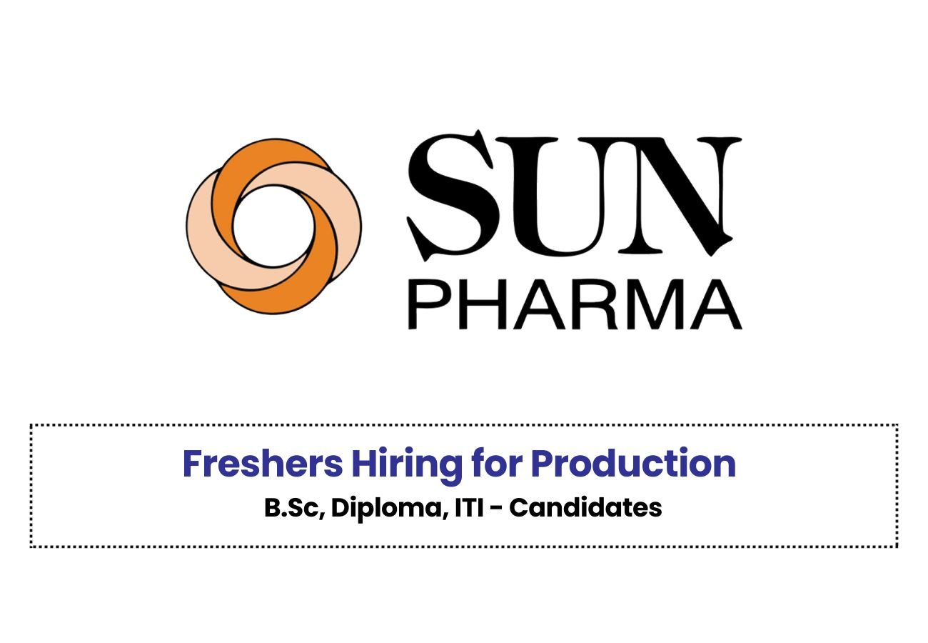 Sun Pharma Walk-In 2025: Production Jobs for Fresher in Dewas (B.Sc ...