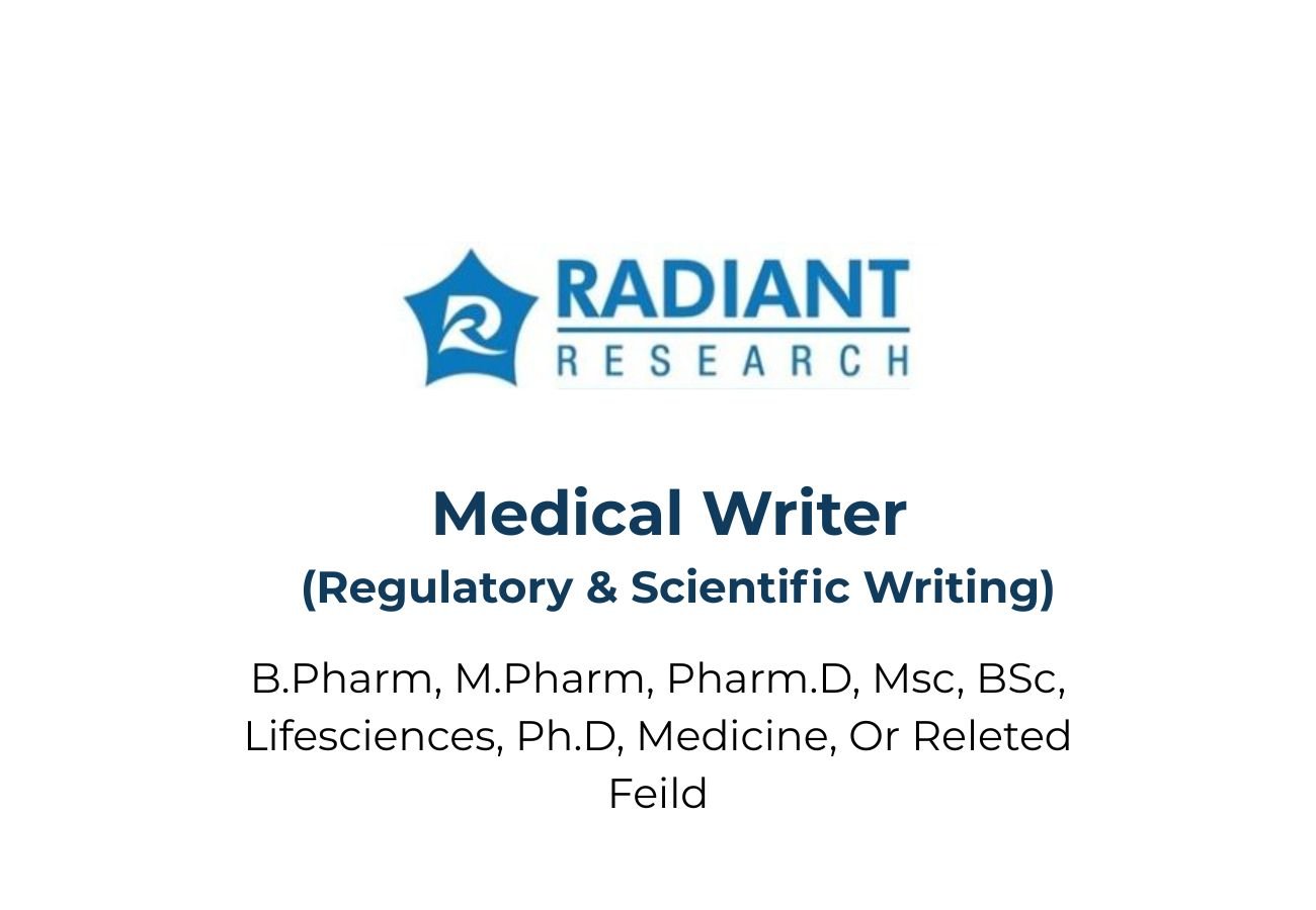 Medical Writer Job at Radiant Research – Apply Now!