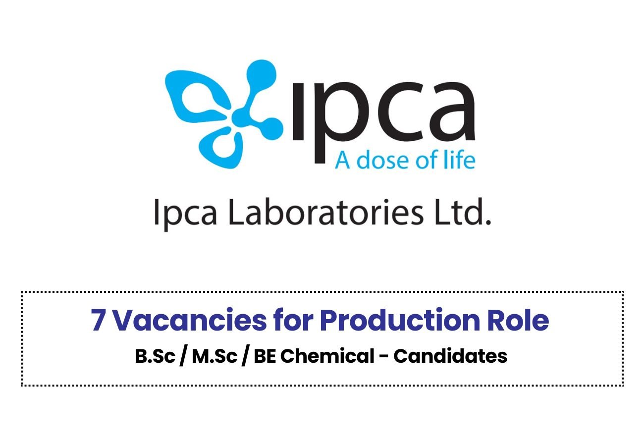 [7 Vacancies] Walk-In Interview for Officer-Production Role at Ipca Laboratories – Apply Now!