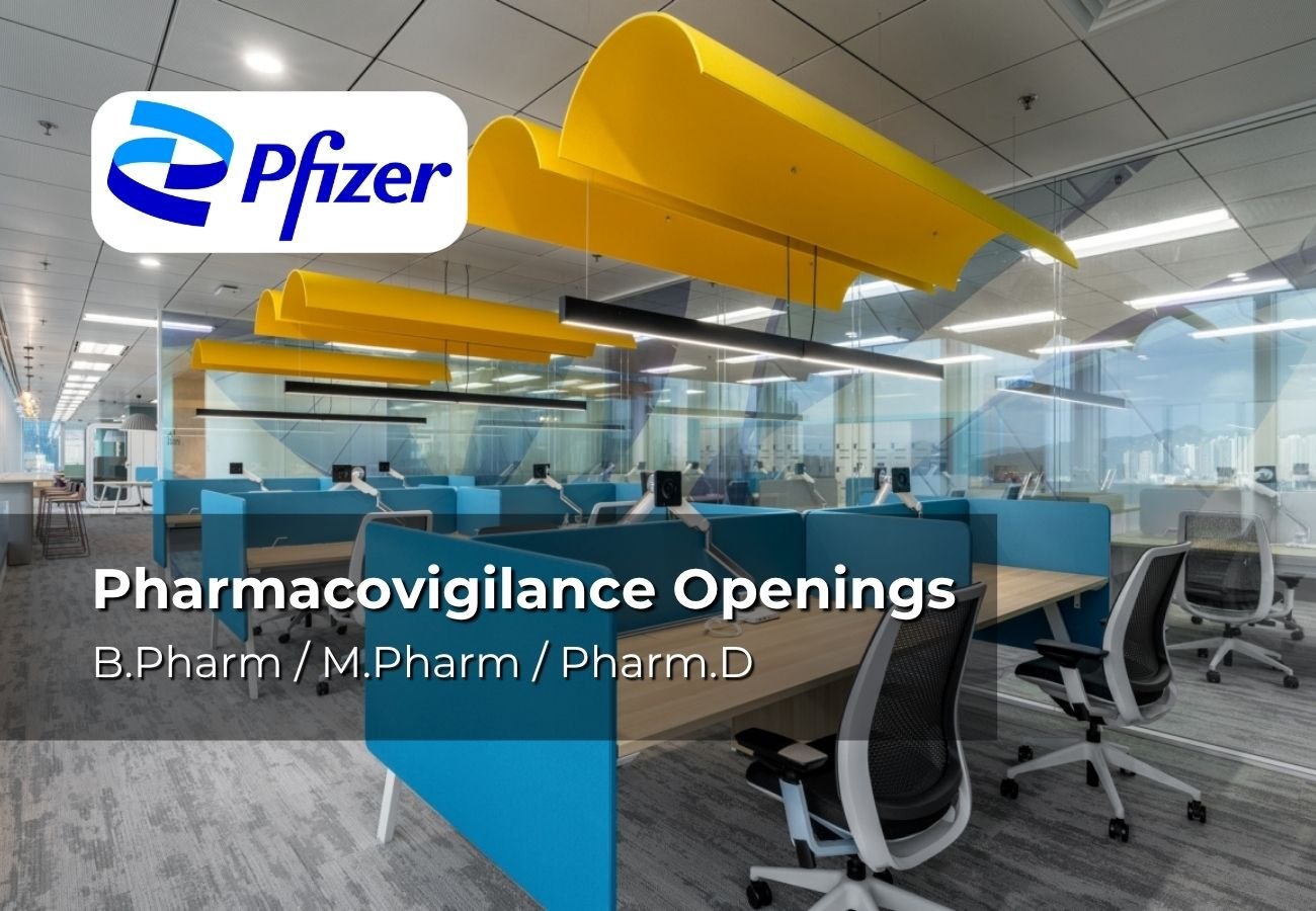 Safety Data Management - Pharmacovigilance Oprnings at Pfizer