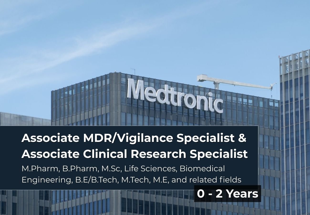 Medical Device Vigilance & Clinical Research Roles For Freshers at ...