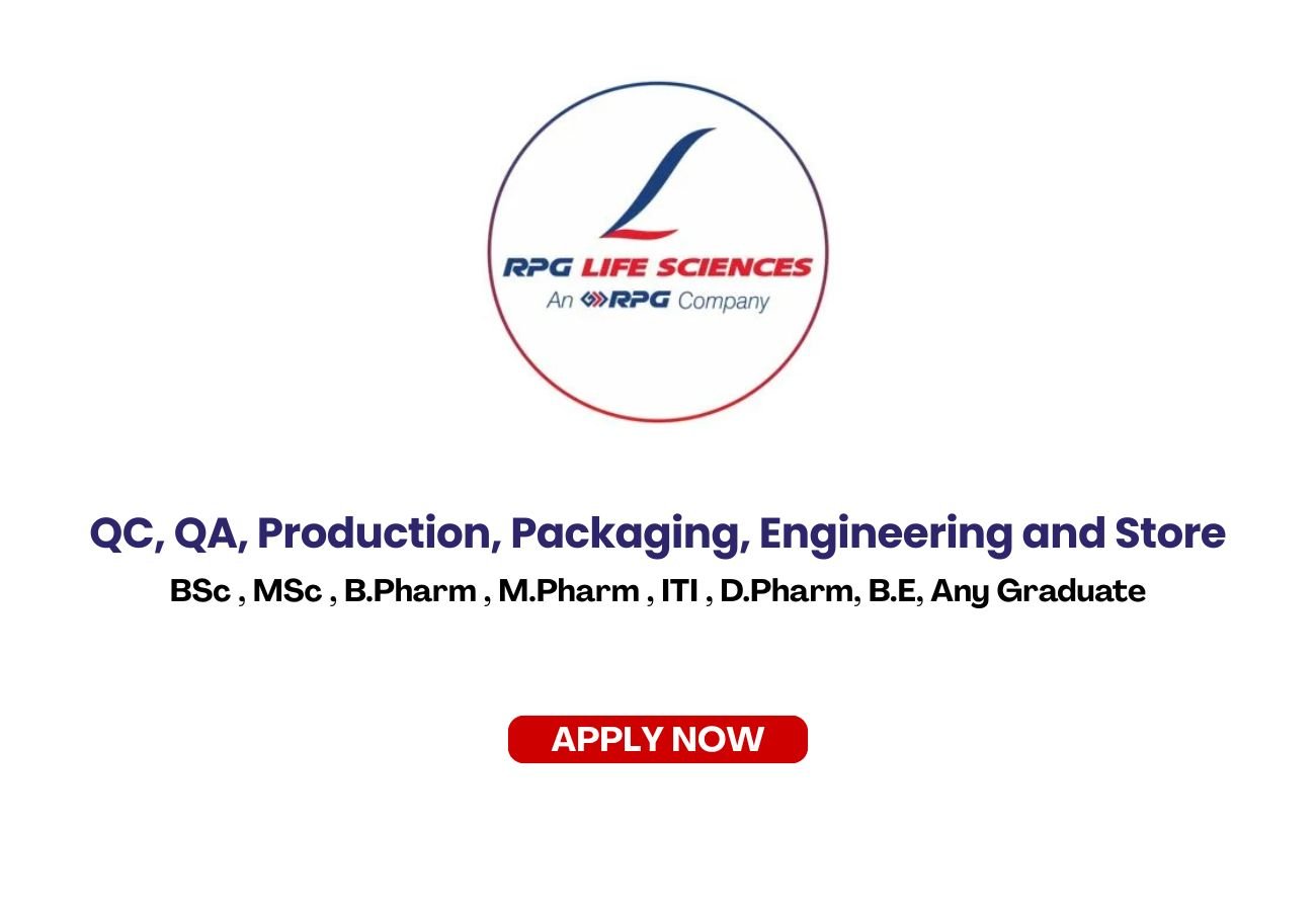 RPG Life Sciences is Hiring for QC, QA, Production, Packaging ...