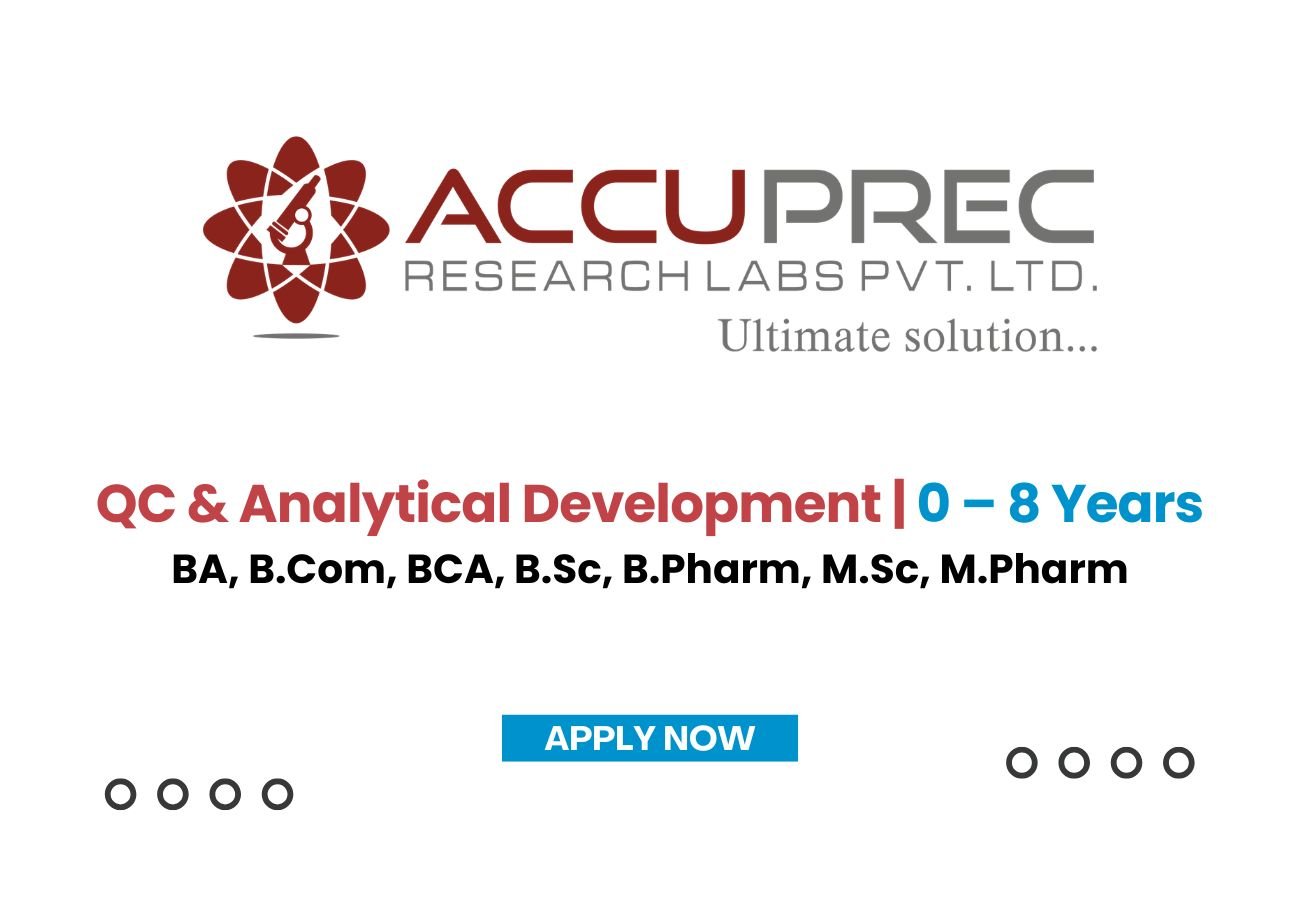 Accuprec Walk-In Interview for QC & Analytical Development