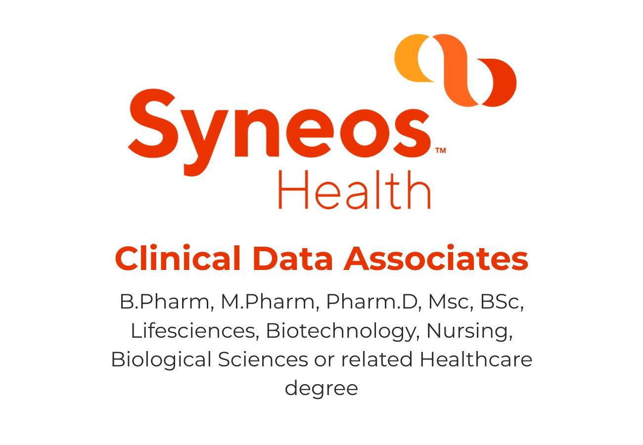 Clinical Data Associates Jobs at Syneos Health India (Remote)