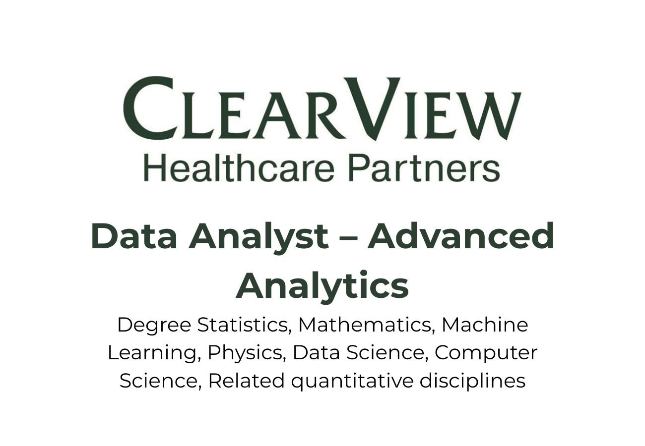 ClearView Healthcare Partners Hiring Data Analyst