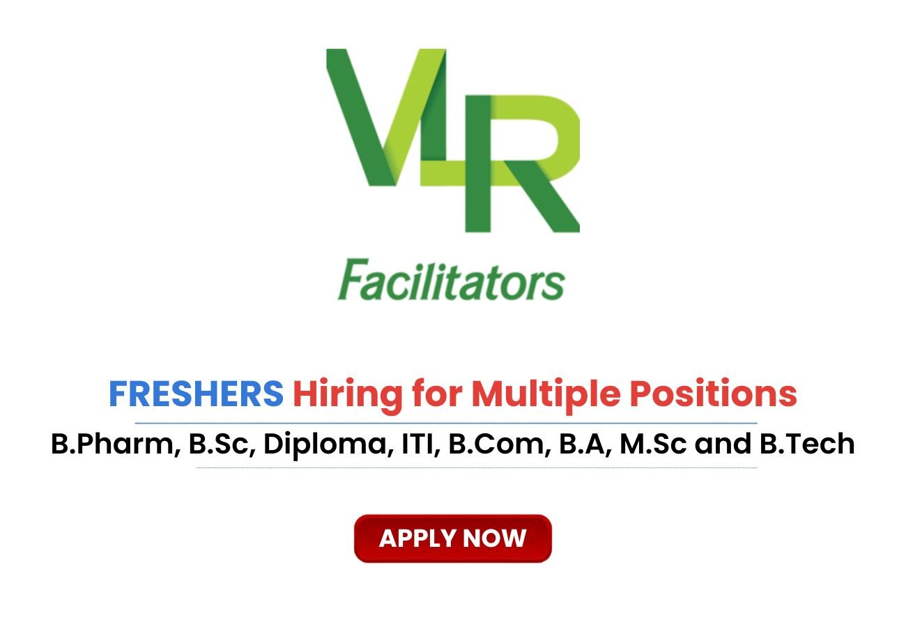 VLR Facilitators Pharma Jobs 2026 | Walk-In Drive for B.Pharm, B.Sc ...