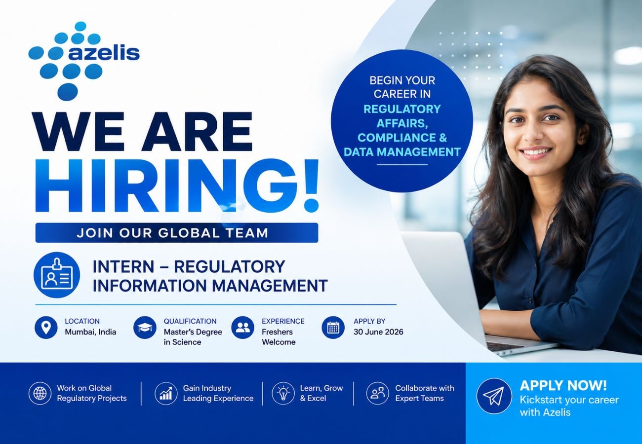 Regulatory Information Management Intern Jobs for Freshers