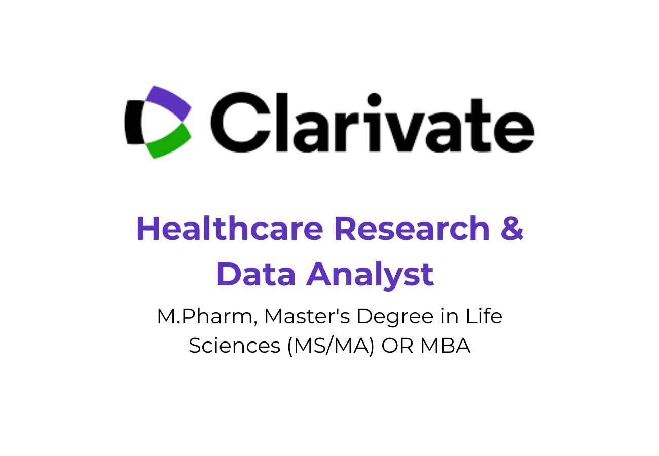 Healthcare Research & Data Analyst Job at Clarivate