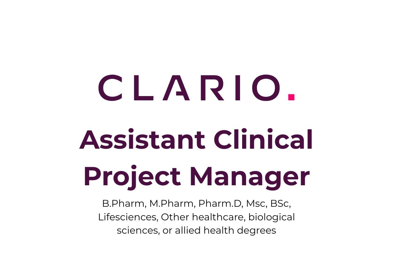 Assistant Clinical Project Manager Job at Clario India Remote