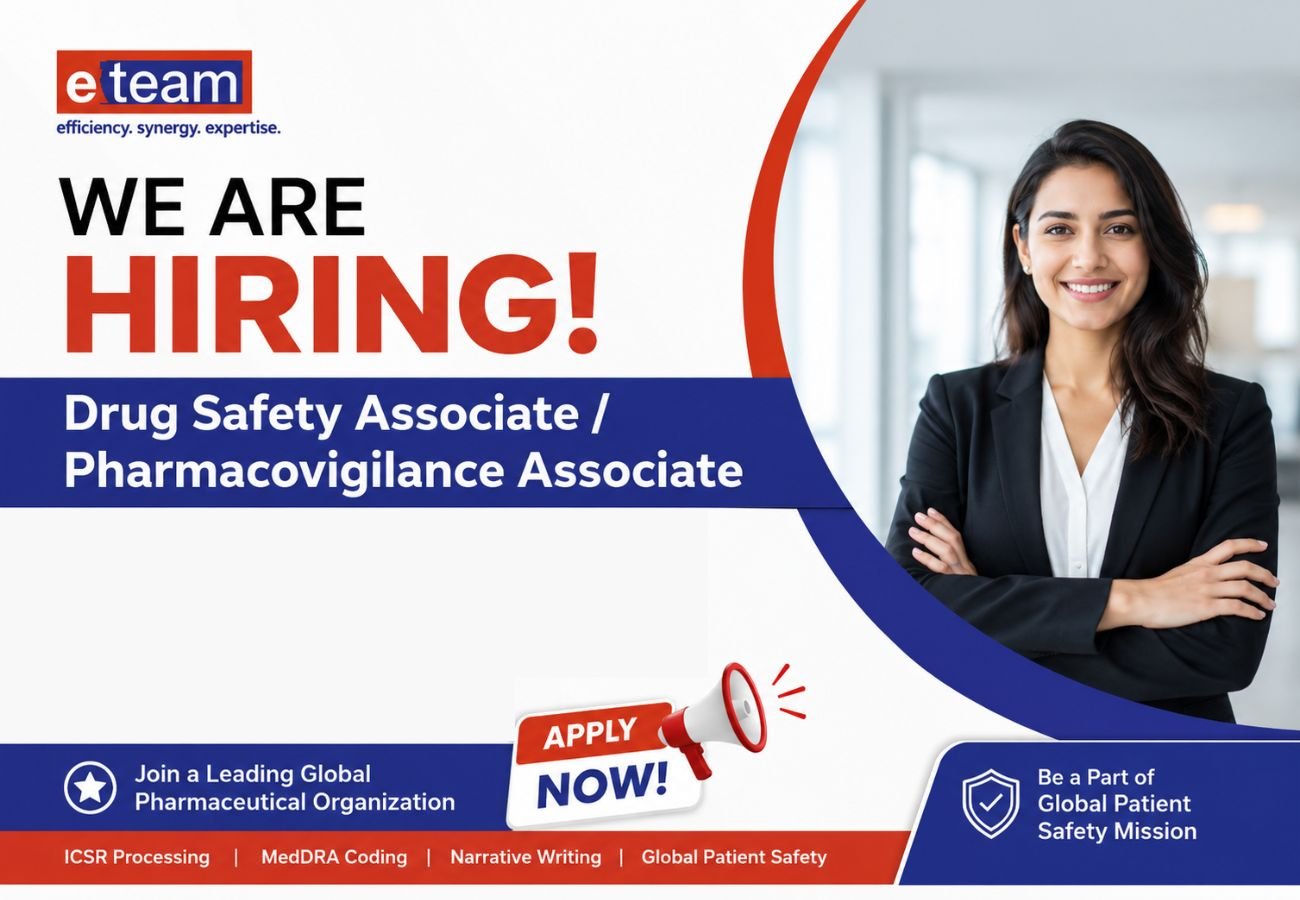 Drug Safety Associate Jobs in eTeam | Contract to Hire