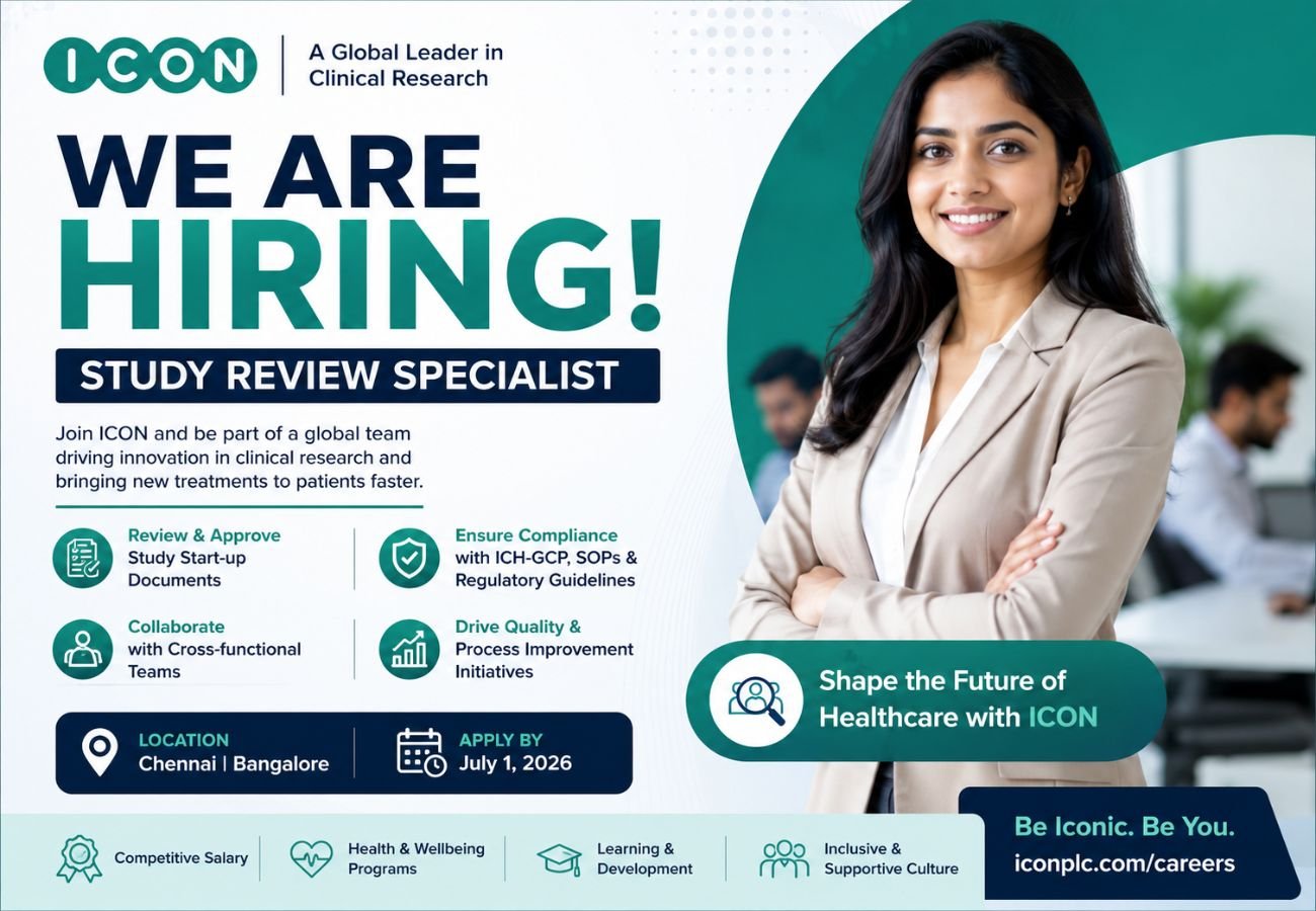 Study Review Specialist Jobs at ICON